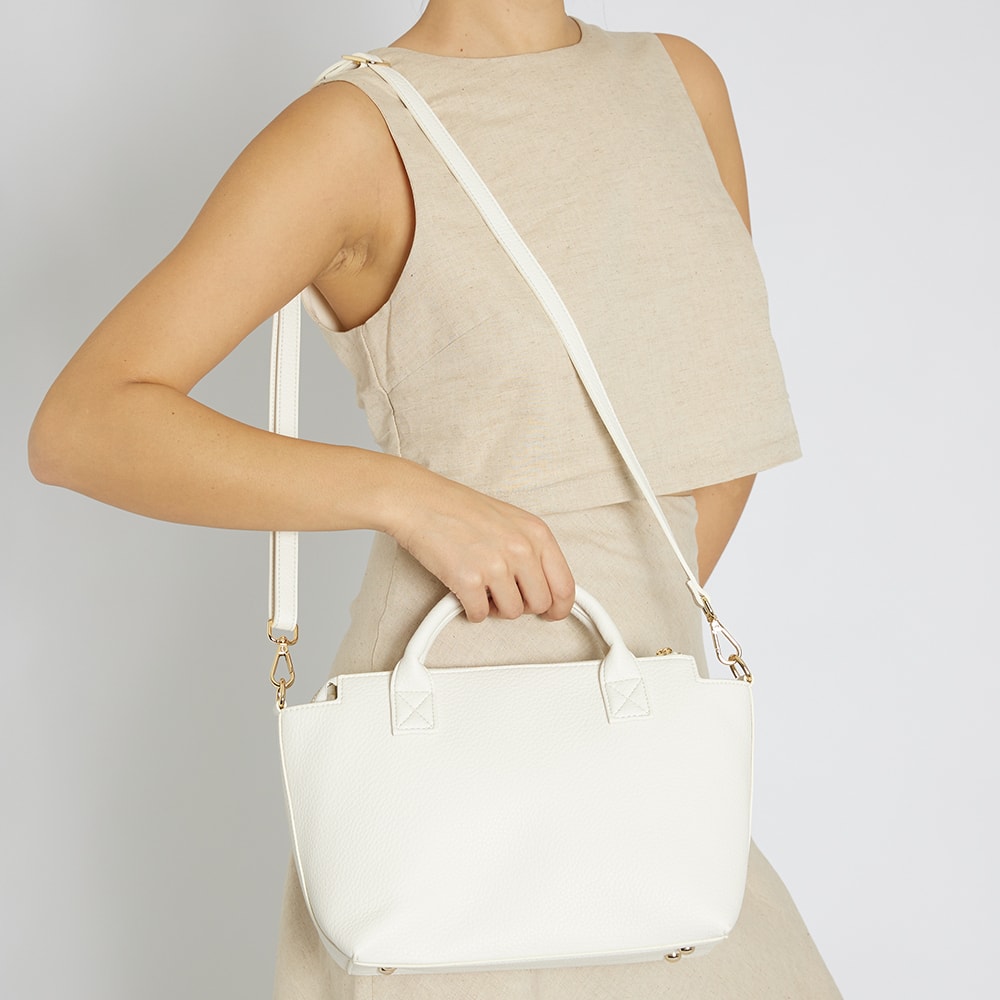 Baci Bag in Chalk Pebble