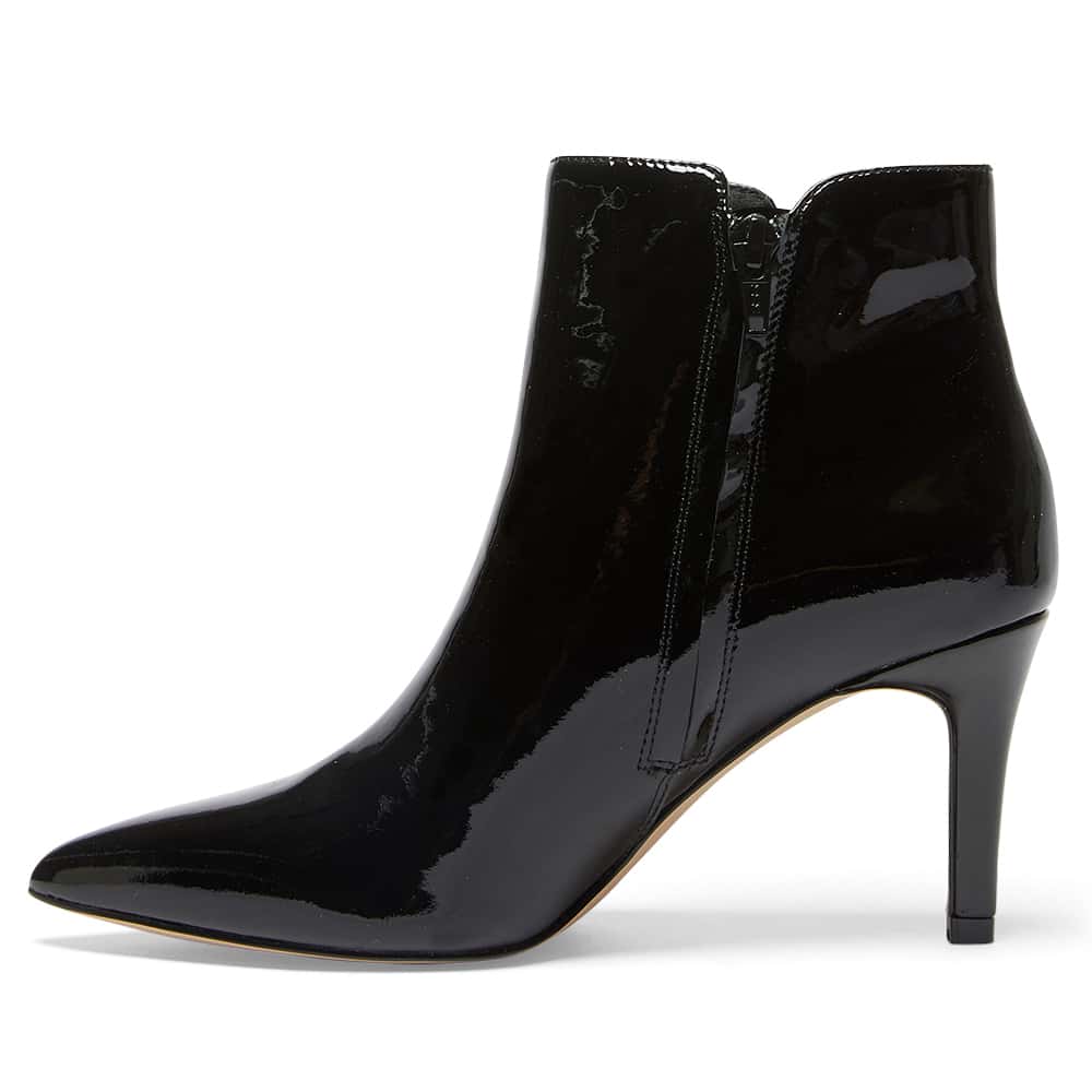 Ursula Boot in Black Patent