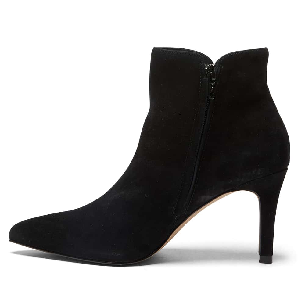 Ursula Boot in Black Suede