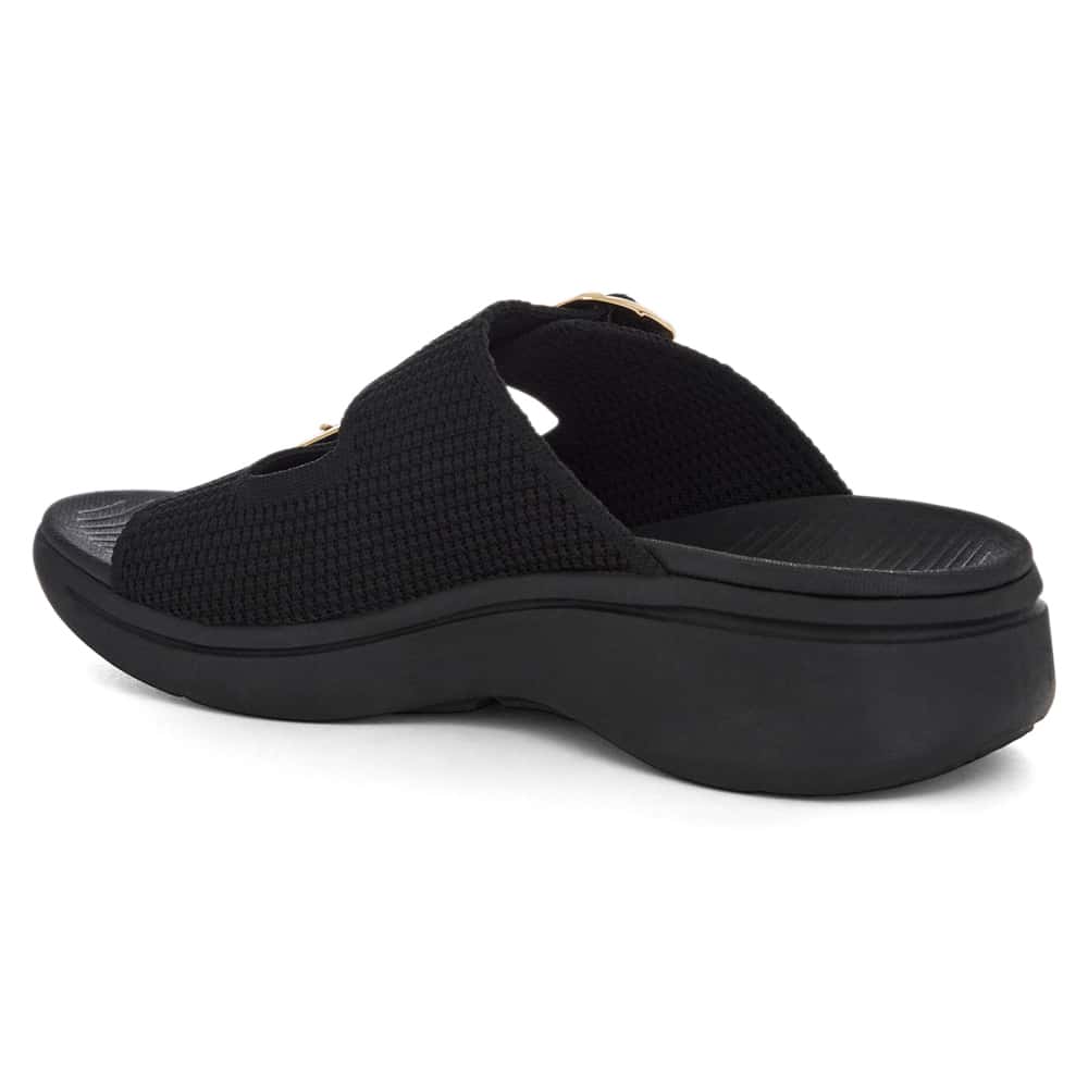 Adena Slide in Black | Shoe HQ