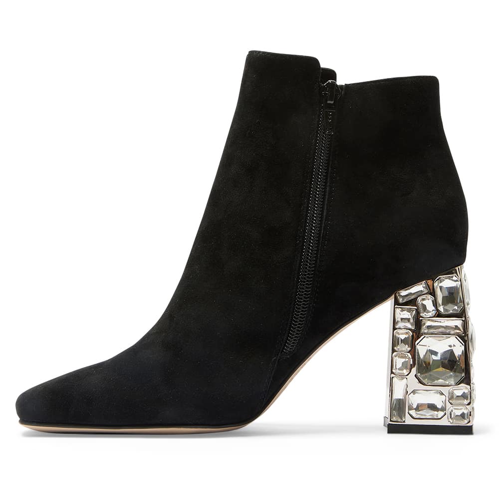 Dallas Boot in Black Suede
