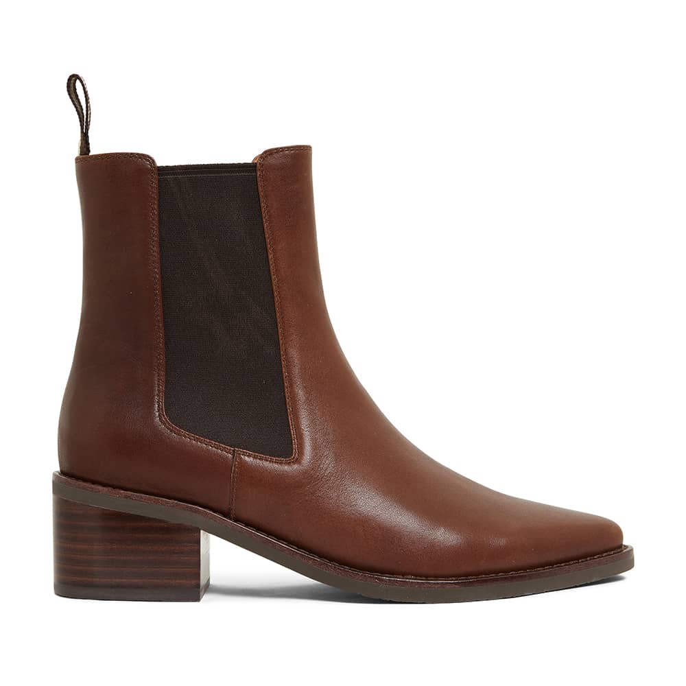Federal Boot in Mid Brown Leather | Jane Debster | Shoe HQ