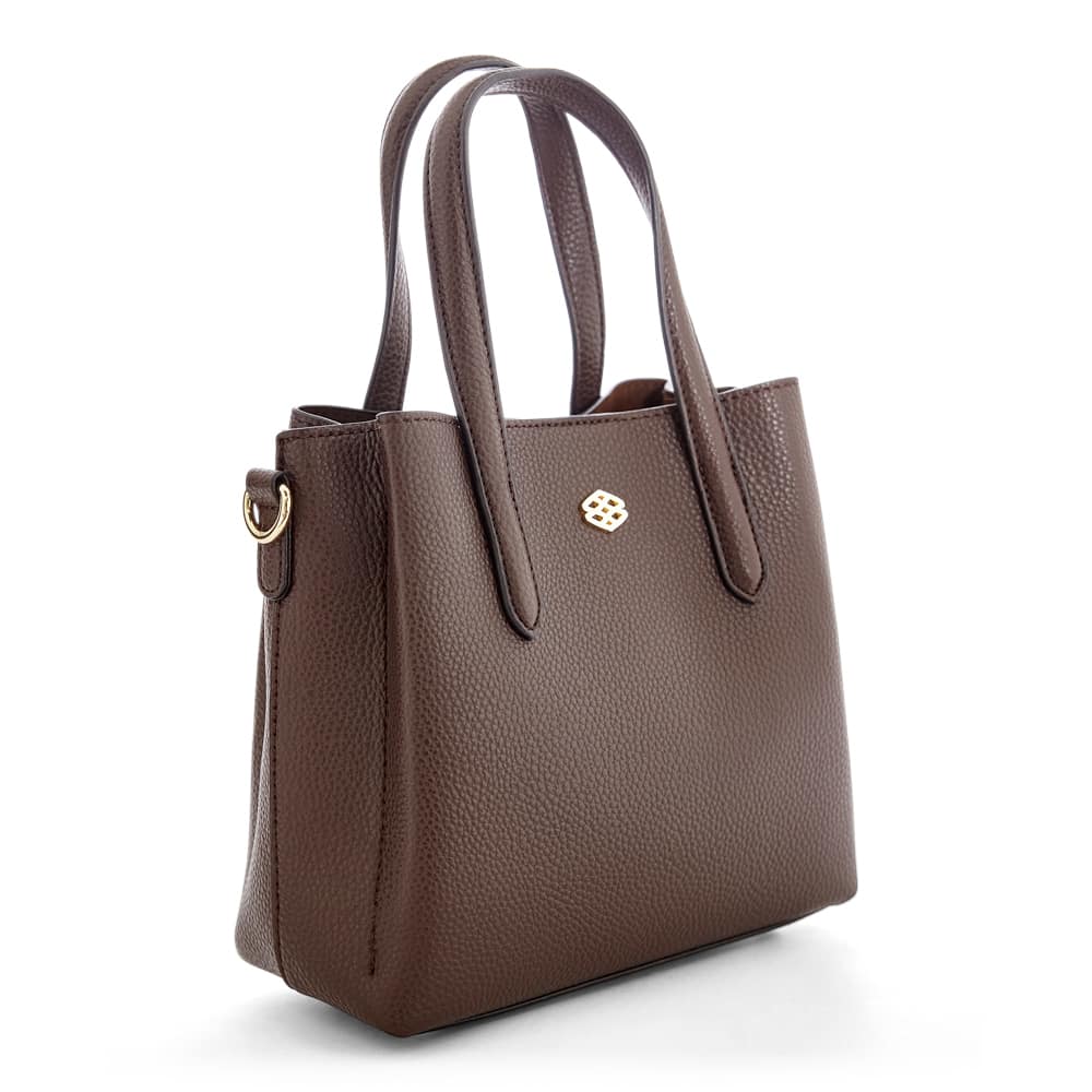 Jada Handbag in Chocolate Pebble