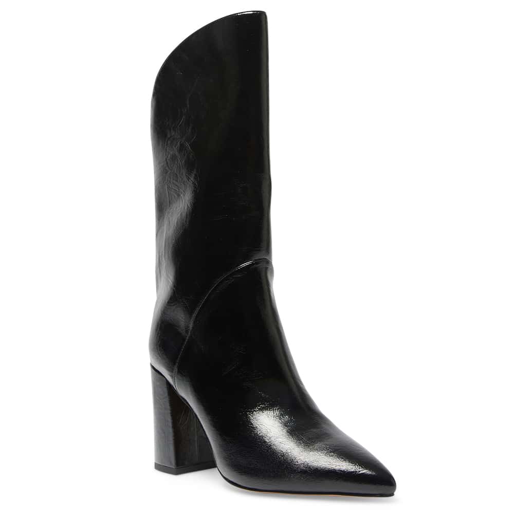 Jared Boot in Black Hi Shine
