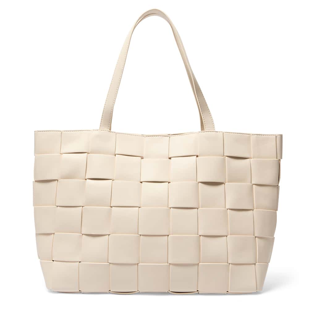 Lisa Tote in Beige Weave