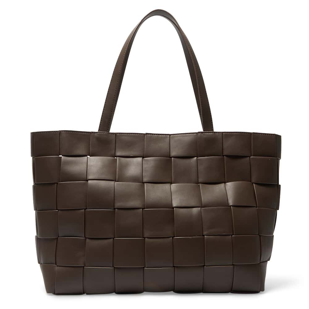 Lisa Tote in Chocolate Weave