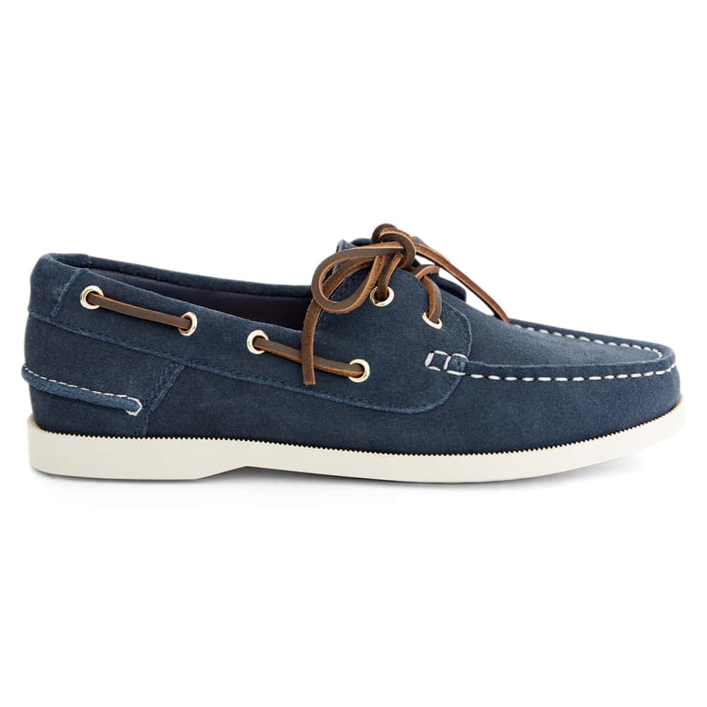 Anchor Loafer in Navy Suede