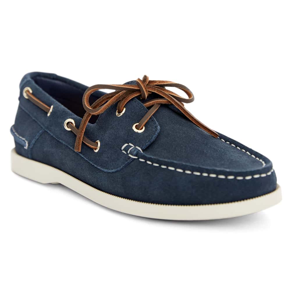 Anchor Loafer in Navy Suede