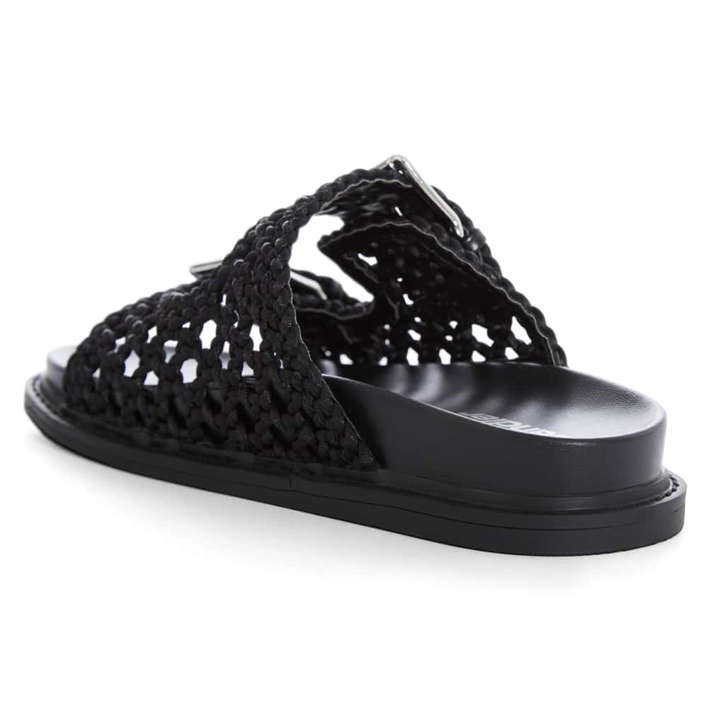 Bamboo Slide in Black Weave