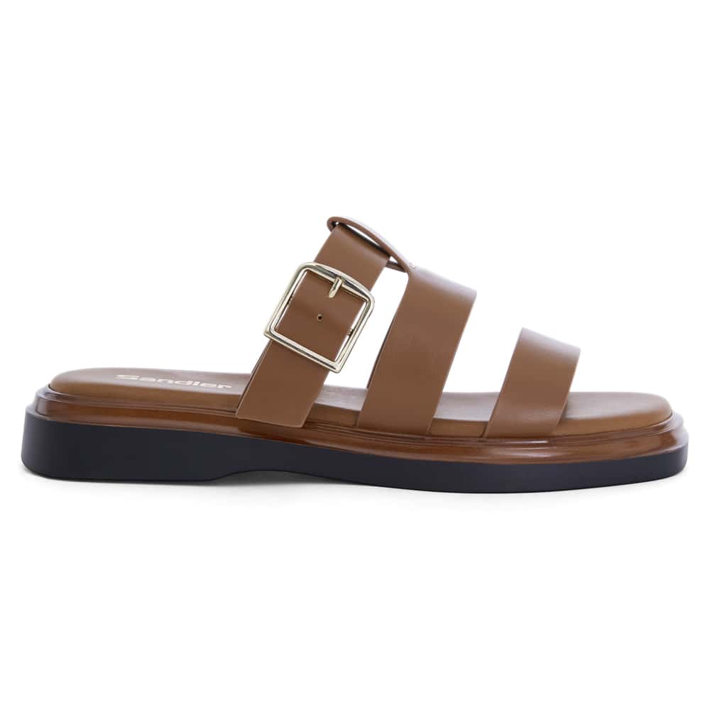 Maggie Slide in Tan Smooth