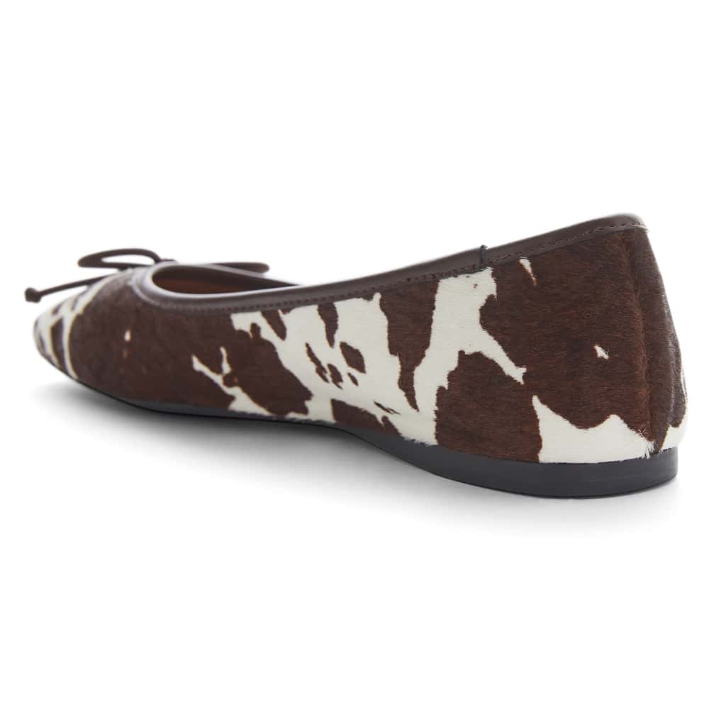 Maya Flat in Chocolate Multi Pony