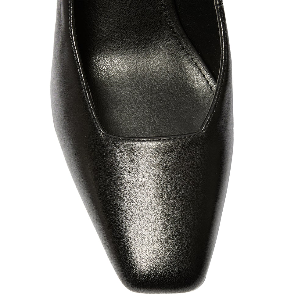 Nancy Heel in Black Leather