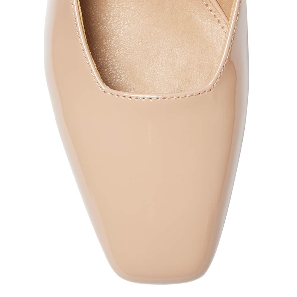 Nancy Heel in Nude Patent