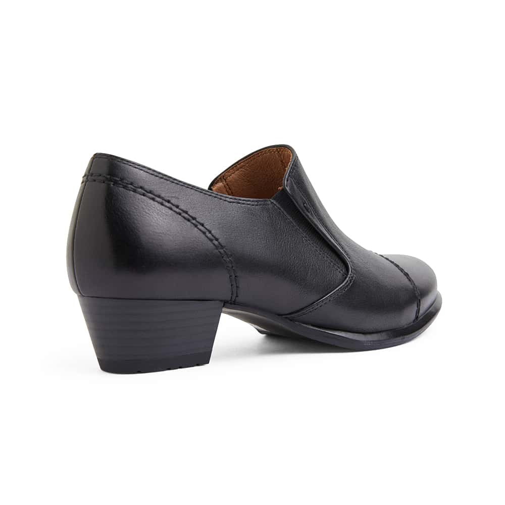 Dave Boot in Black Leather | Wide Steps | Shoe HQ