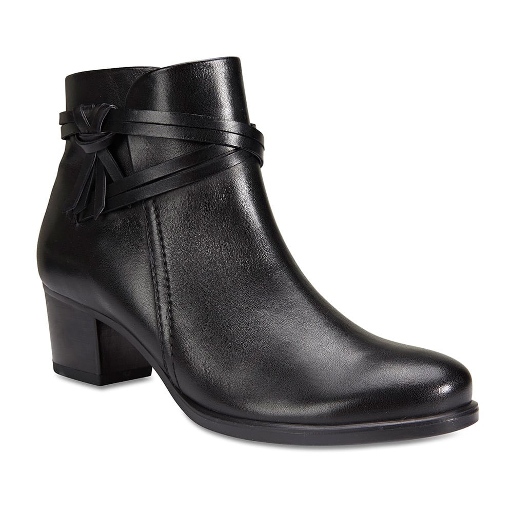 Carlton Boot in Black Leather | Easy Steps | Shoe HQ