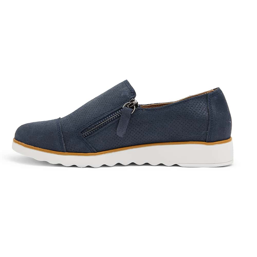 Dean Sneaker in Navy Leather | Easy Steps | Shoe HQ