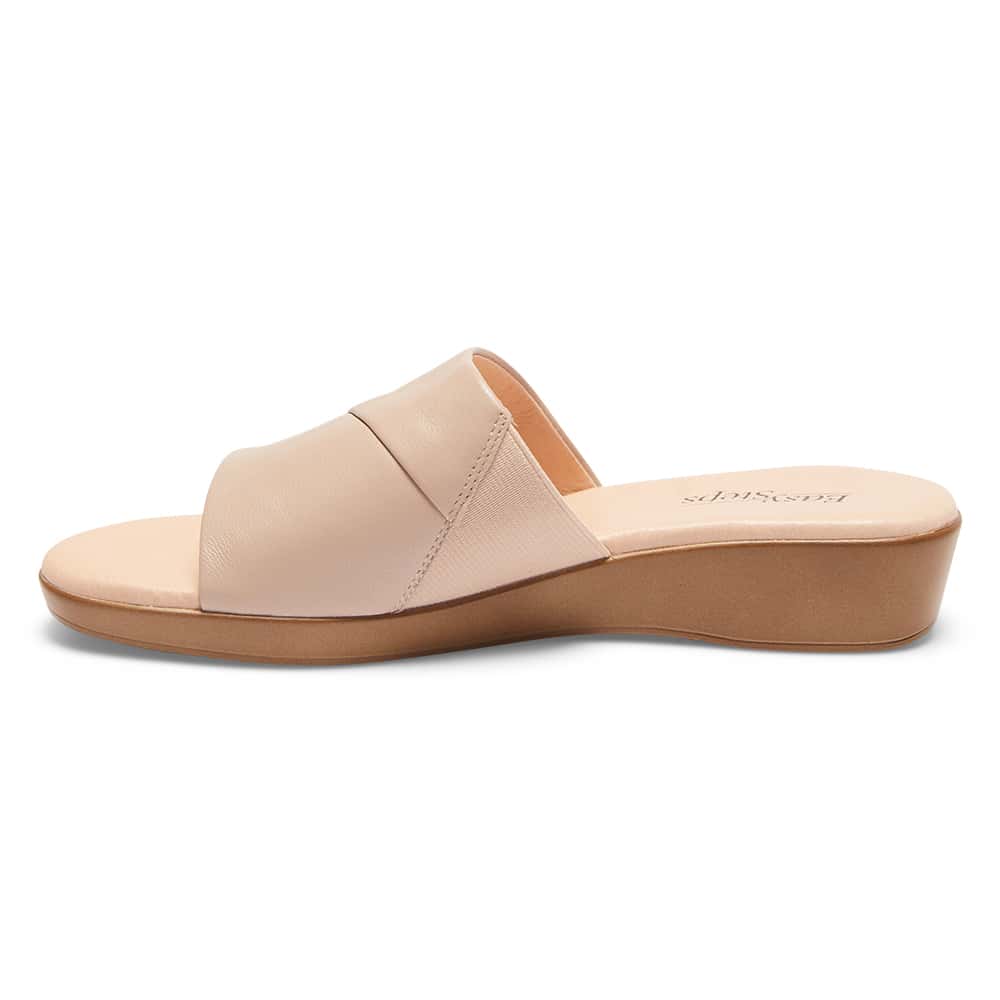 Ellen Slide in Nude Leather | Easy Steps | Shoe HQ