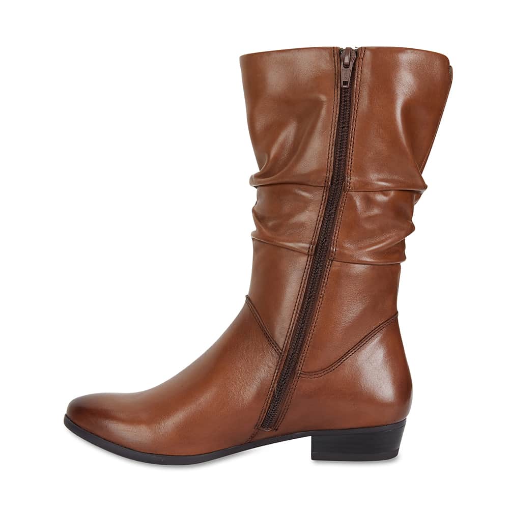 Ethan Boot in Mid Brown Leather | Easy Steps | Shoe HQ