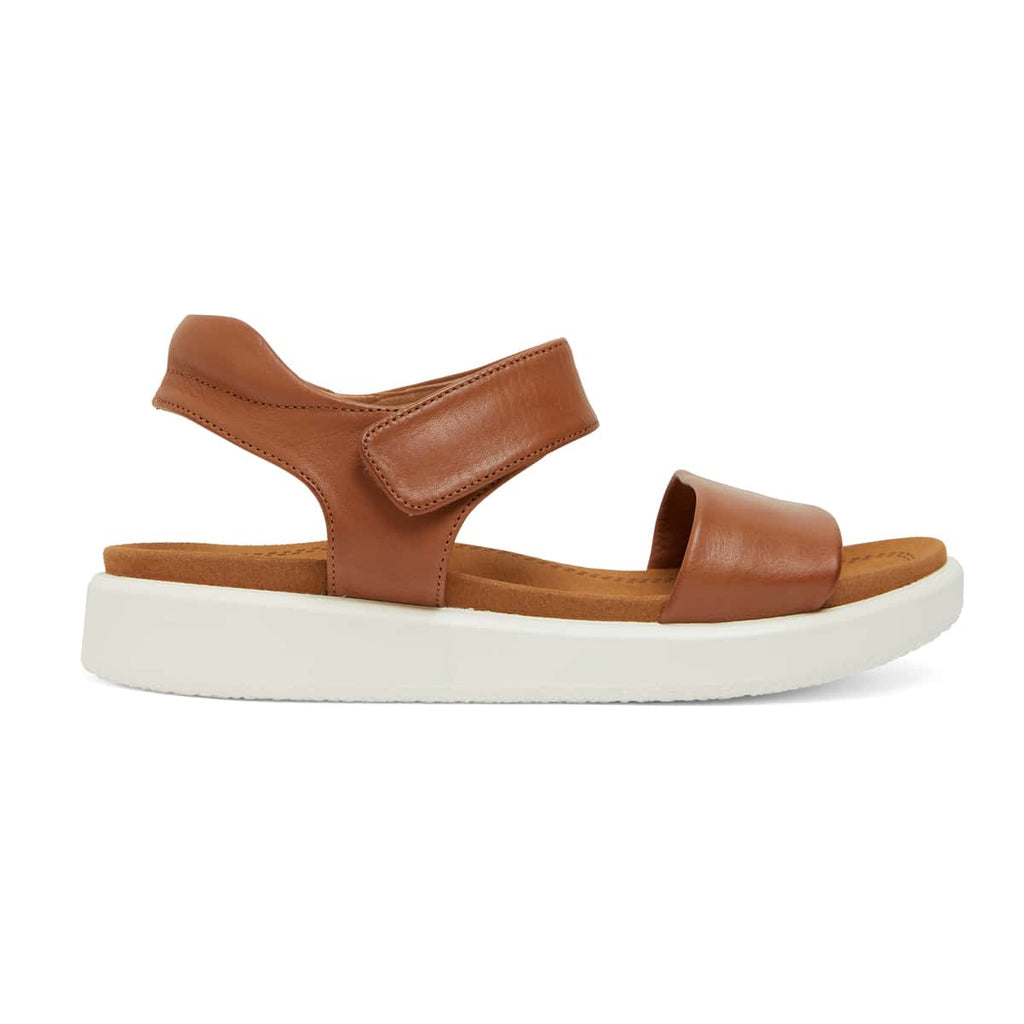 Falcon Sandal in Tan Leather | Easy Steps | Shoe HQ