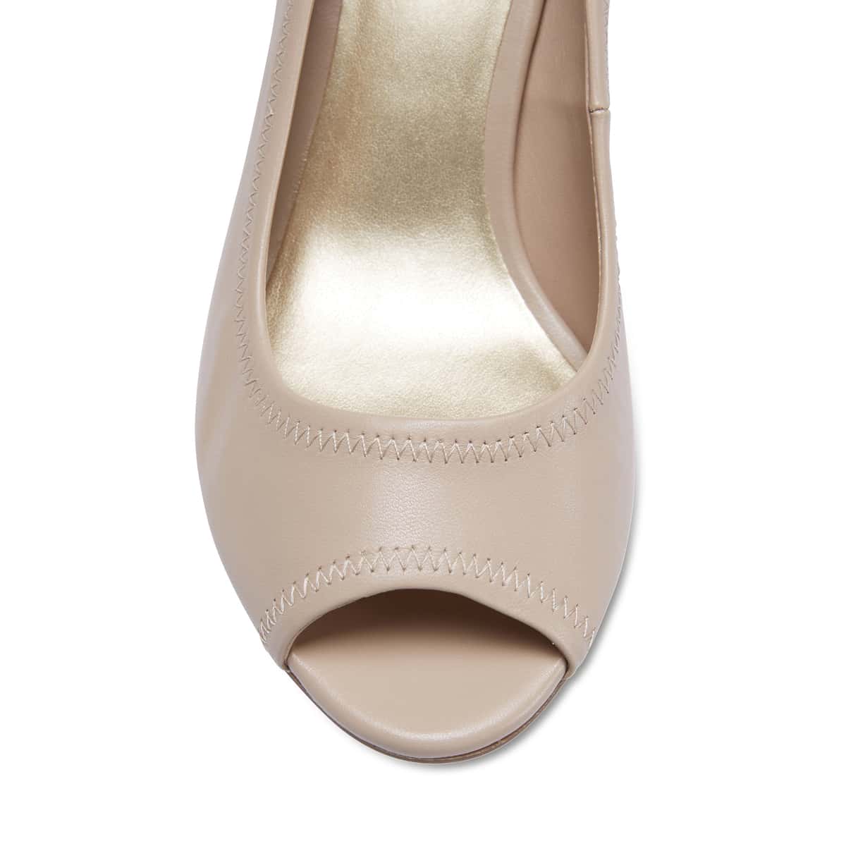 Fawn Heel in Nude Leather | Easy Steps | Shoe HQ