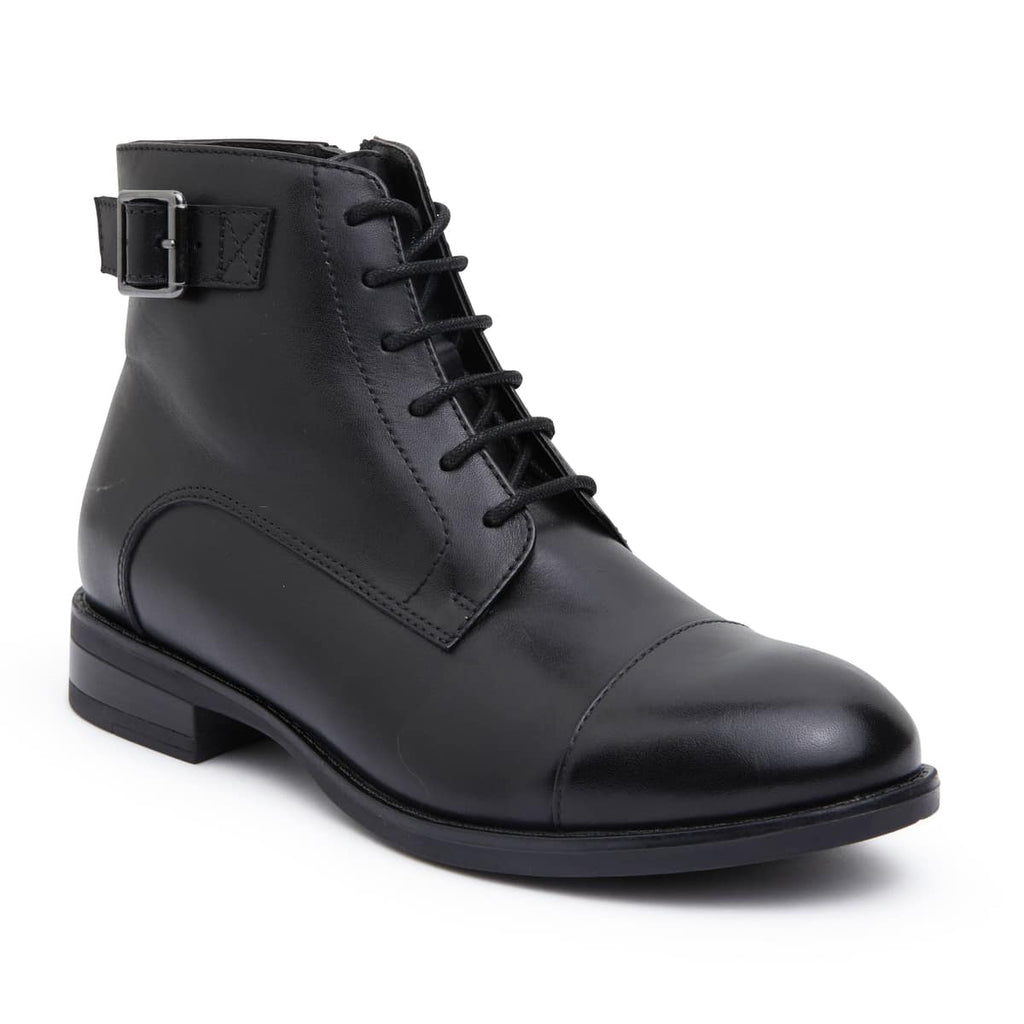 Gene Boot in Black Leather | Easy Steps | Shoe HQ