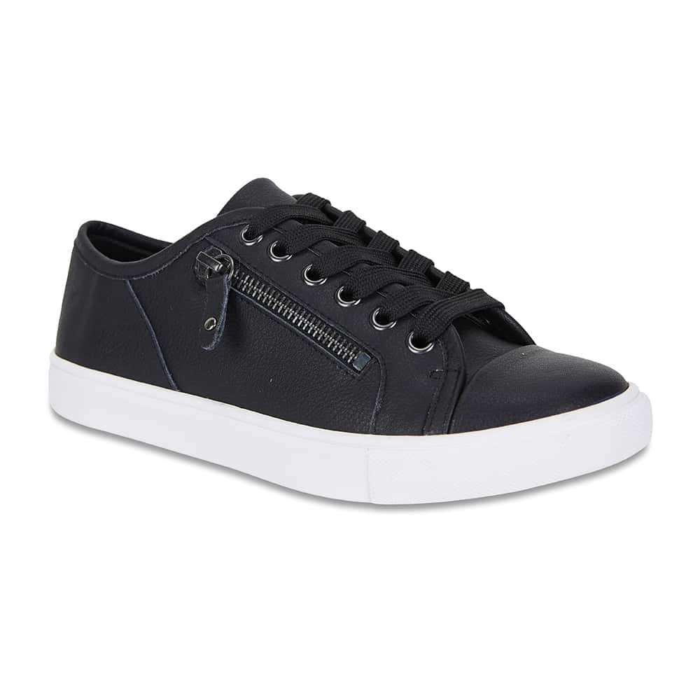 Hawk Sneaker in Black Leather | Easy Steps | Shoe HQ