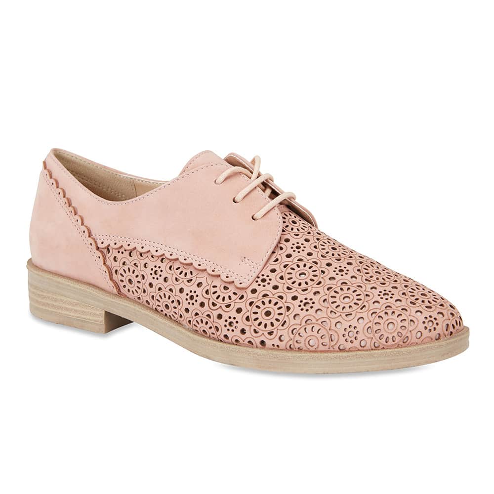 Easy Steps | Nero Brogue in Pale Pink Nubuck