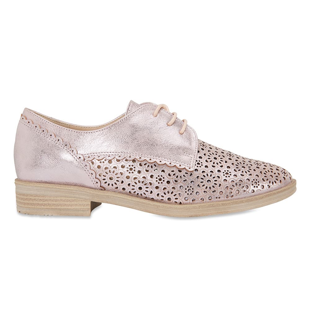 Easy Steps | Nero Brogue in Rose Gold Leather