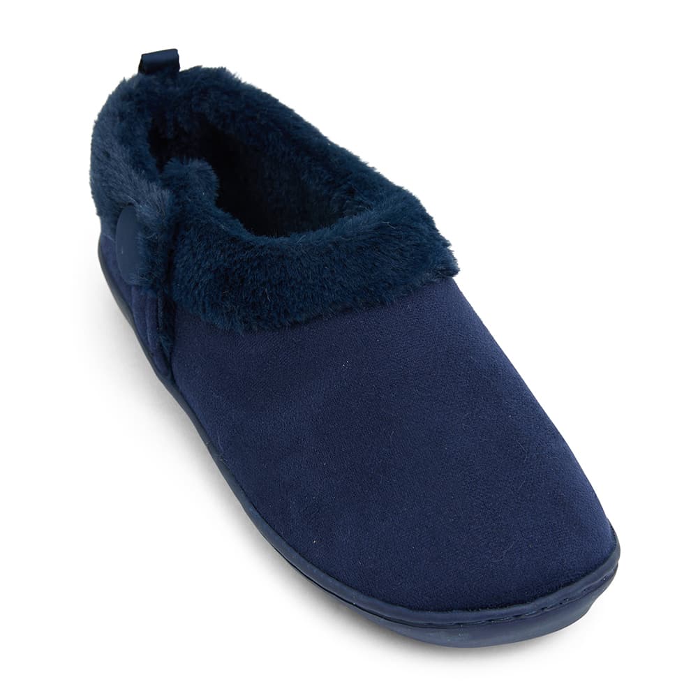 Easy Steps | Paddy Slipper in Navy Fabric