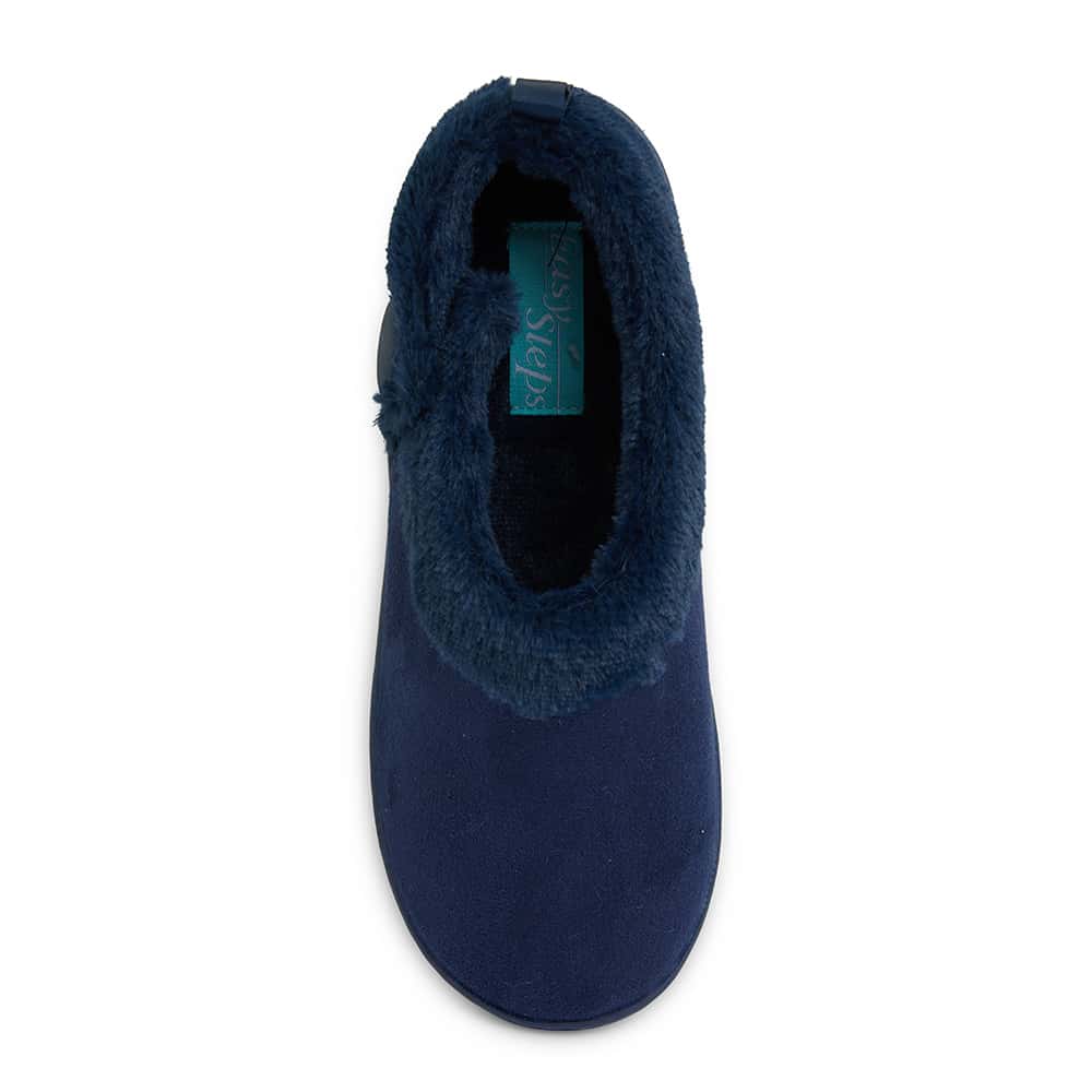 Easy Steps | Paddy Slipper in Navy Fabric