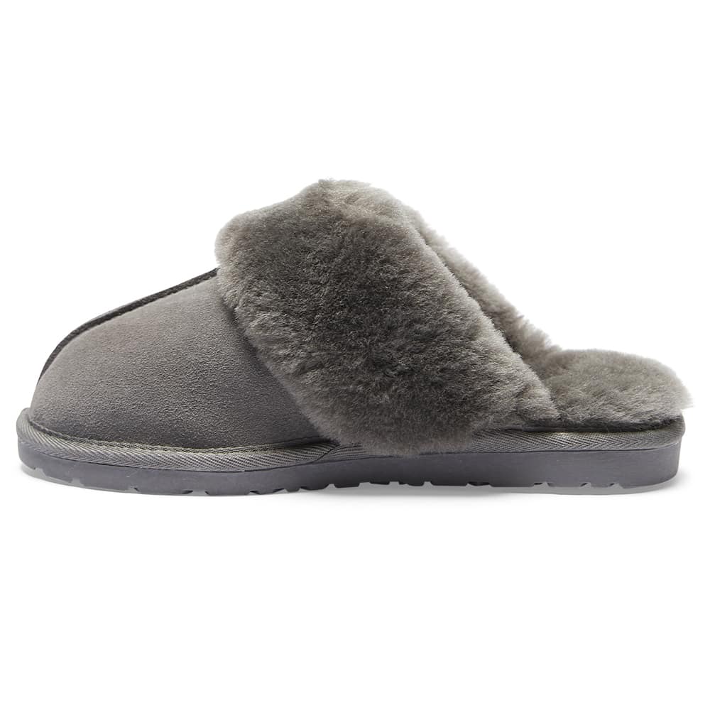Peggy Slipper in Grey Suede | Easy Steps | Shoe HQ