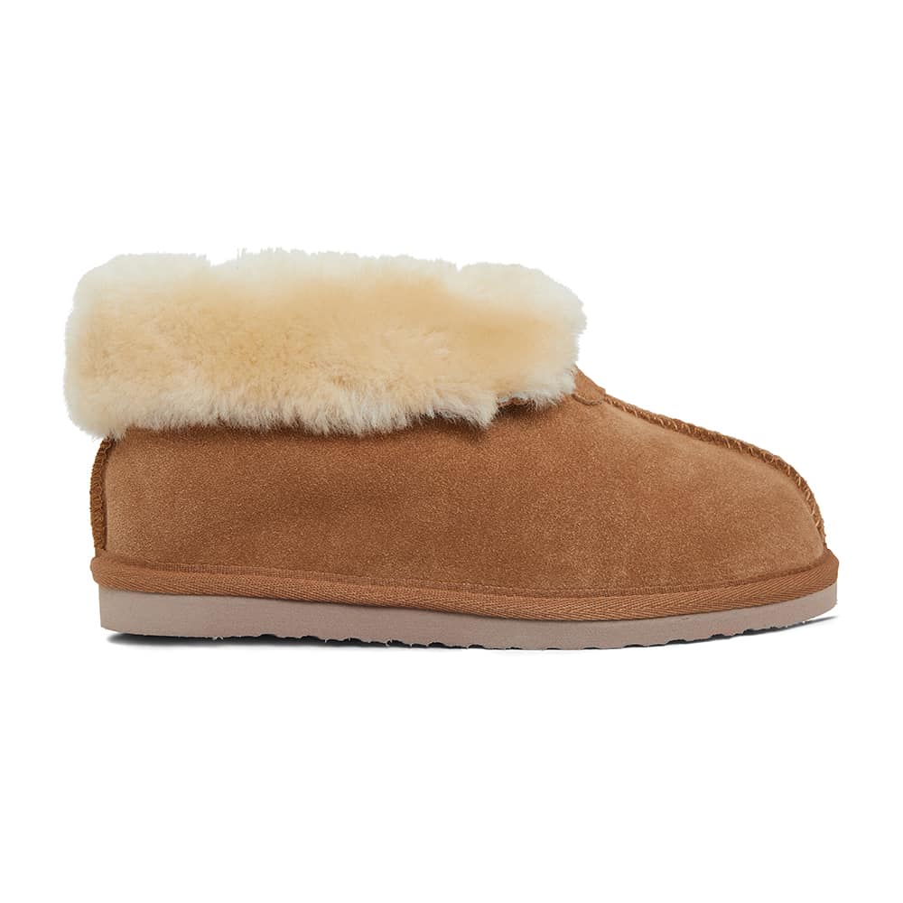 Pixie Slipper in Chestnut Suede | Easy Steps | Shoe HQ