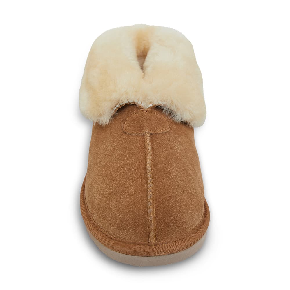 Pixie Slipper in Chestnut Suede | Easy Steps | Shoe HQ