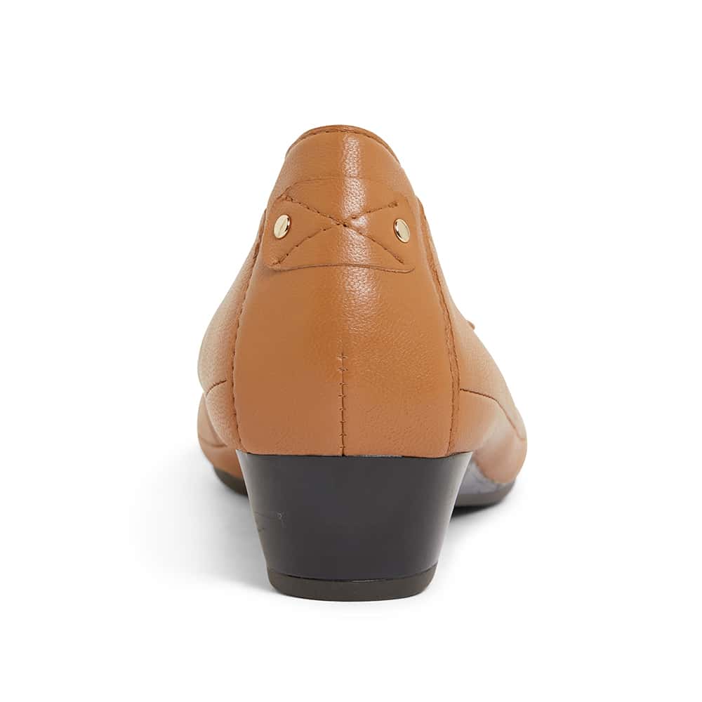 Shannon Heel in Tan Leather | Easy Steps | Shoe HQ