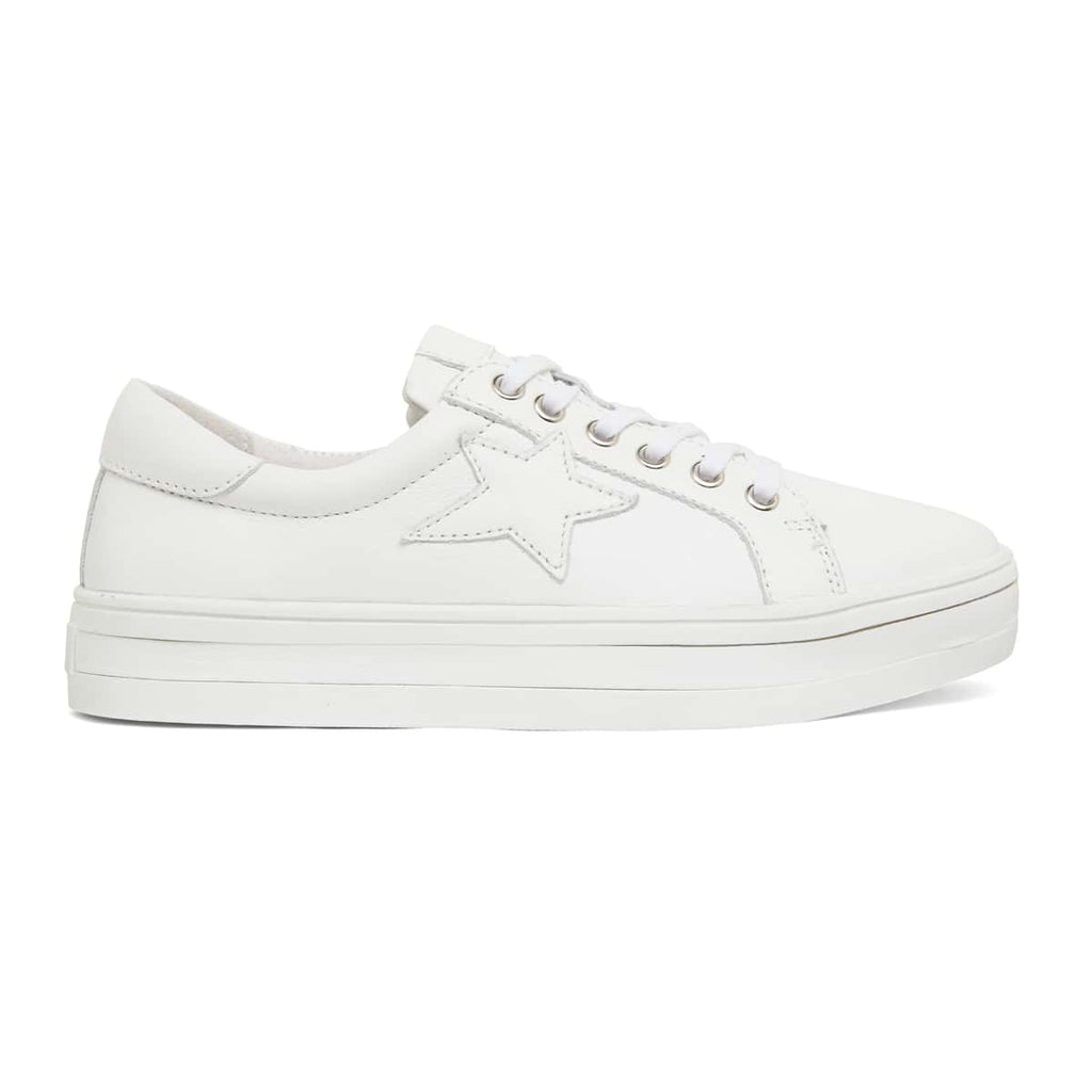 Ultra Sneaker in White Leather | Easy Steps | Shoe HQ