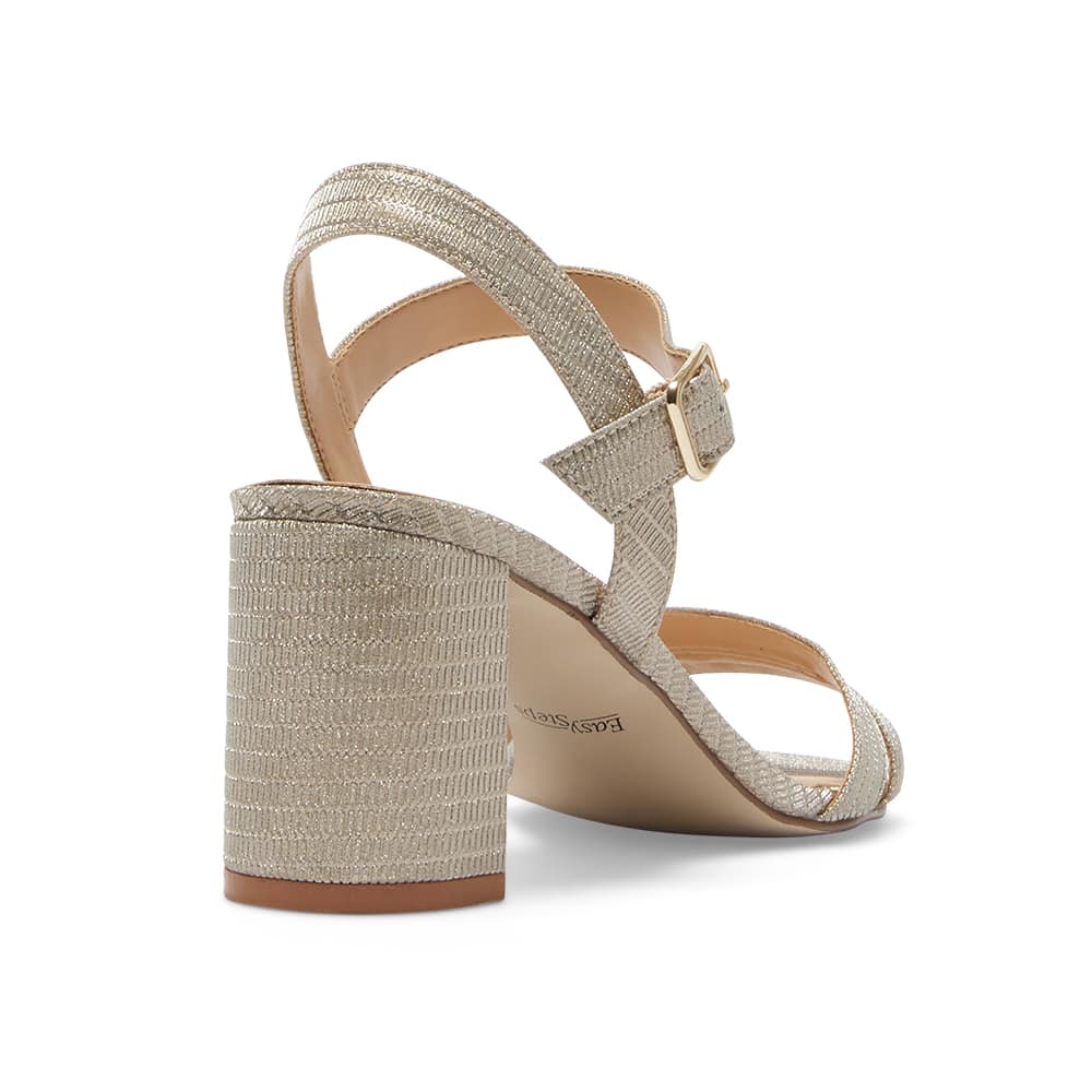 Unity Heel in Soft Gold Fabric