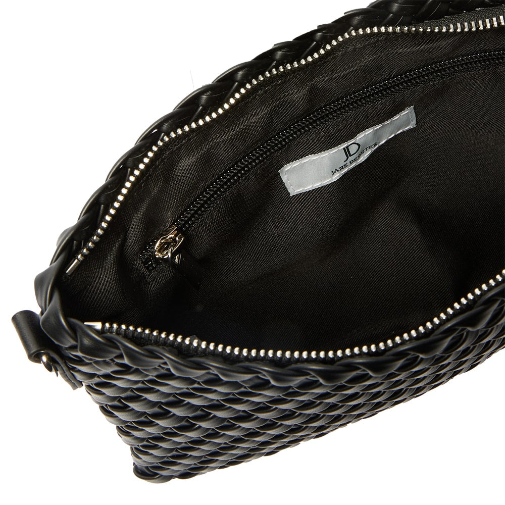 Devoted Handbag in Black Weave