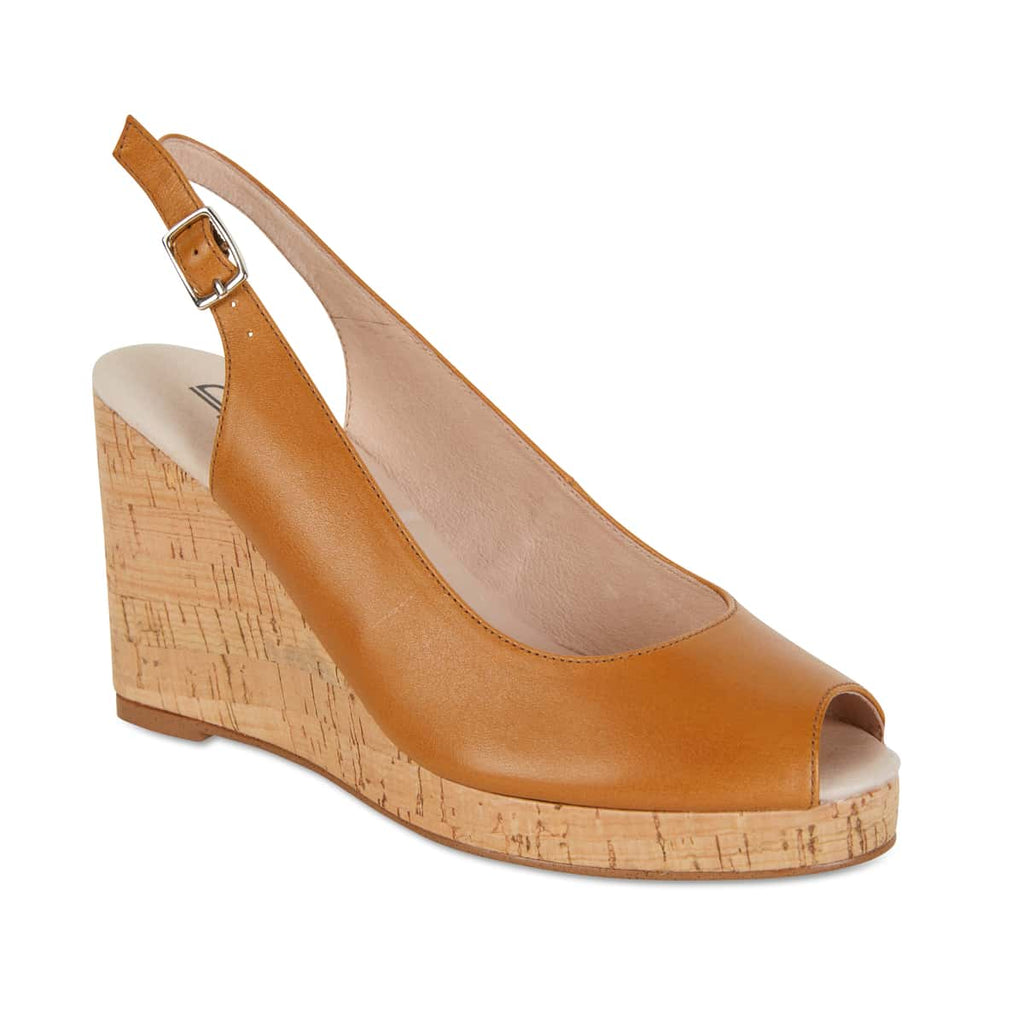 Davina Heel in Light Tan Leather | Jane Debster | Shoe HQ