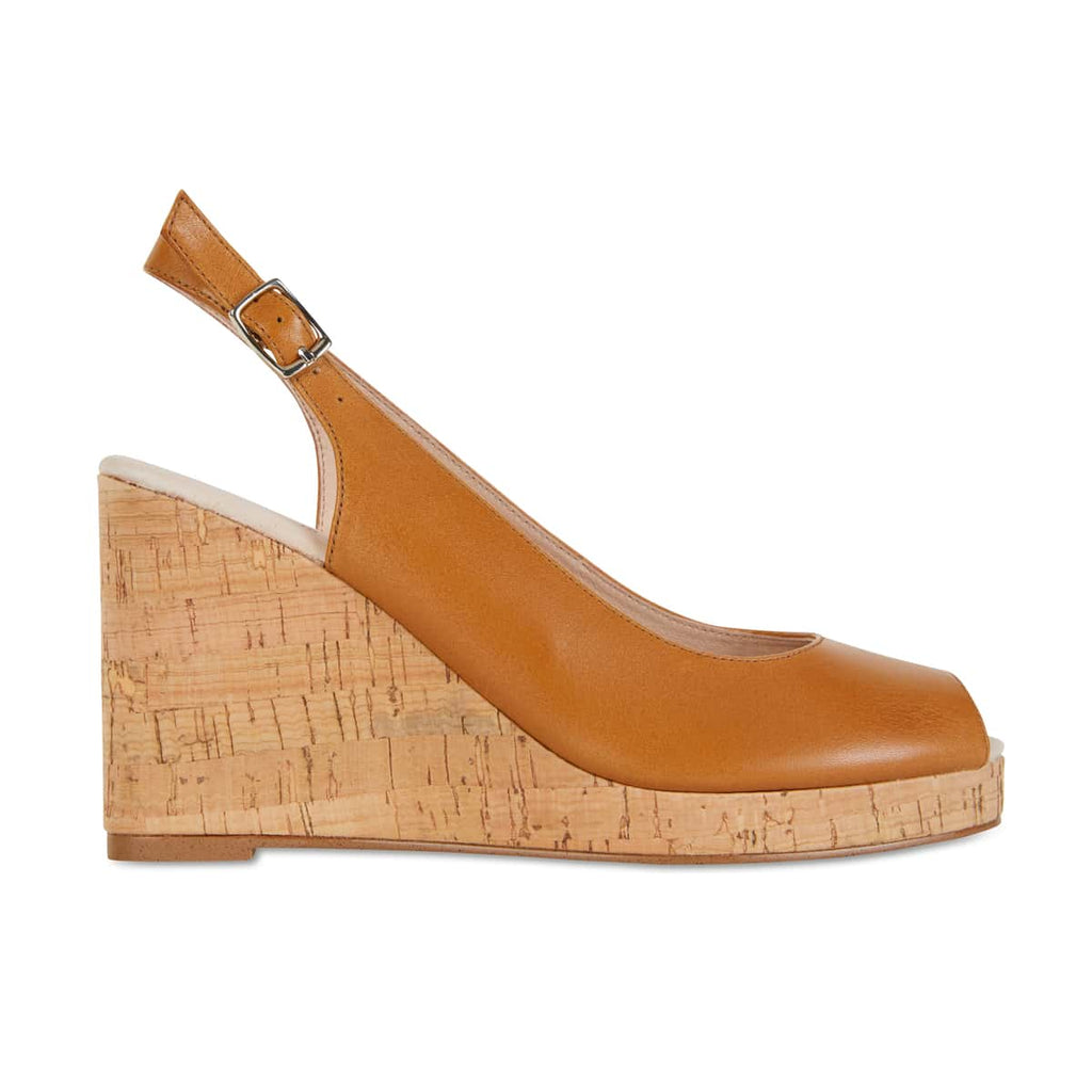 Davina Heel in Light Tan Leather | Jane Debster | Shoe HQ