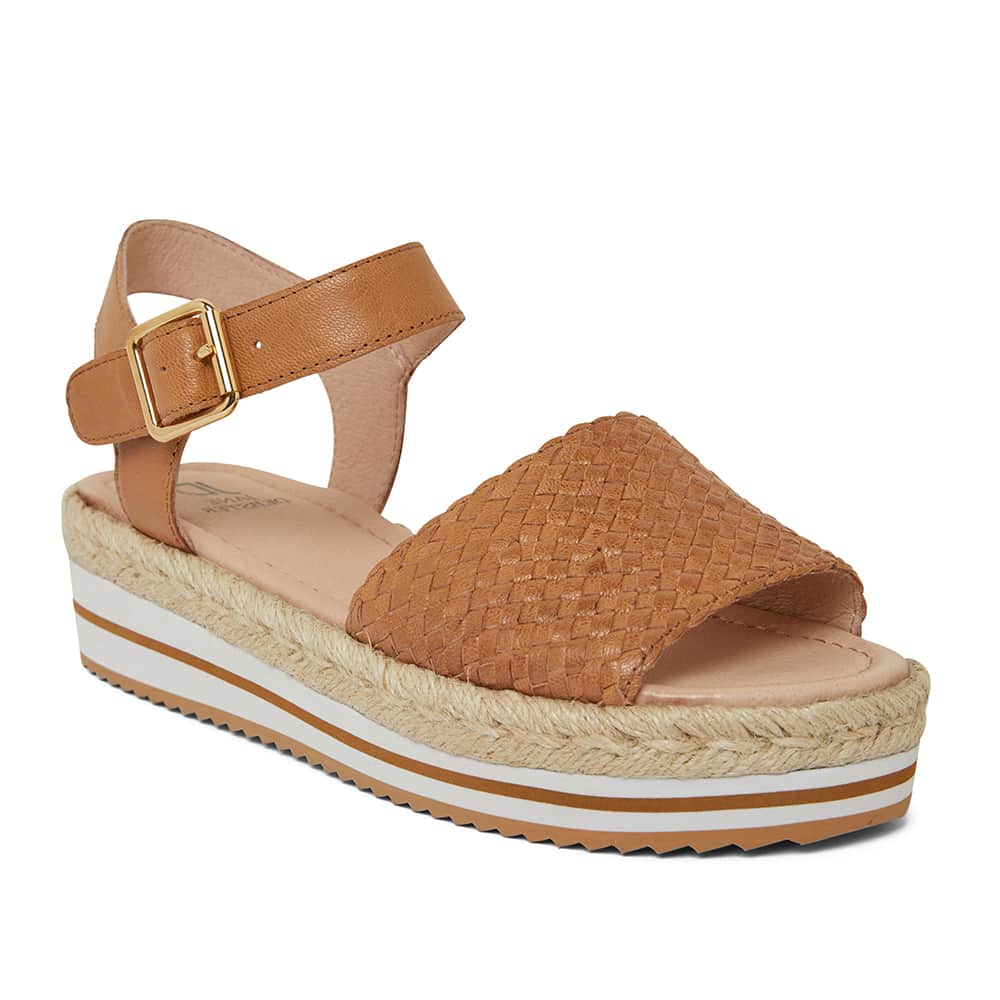 Debbie Sandal in Tan Leather | Jane Debster | Shoe HQ