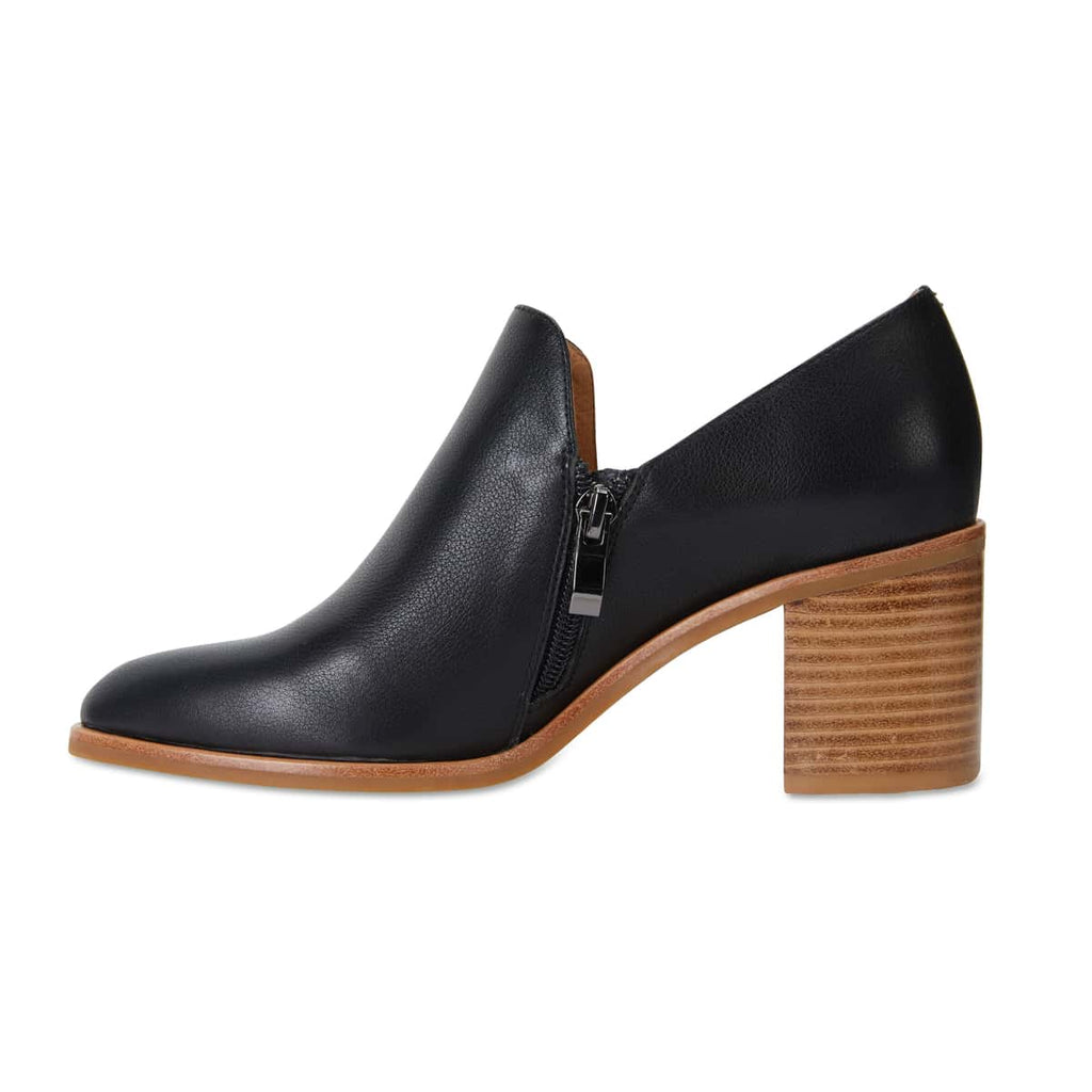 Decade Heel in Black Leather | Jane Debster | Shoe HQ