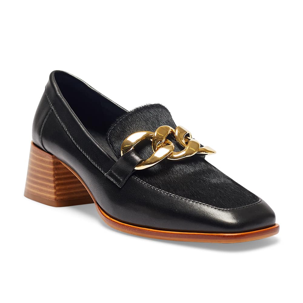 Fancy Loafer in Black Pony Leather | Jane Debster | Shoe HQ