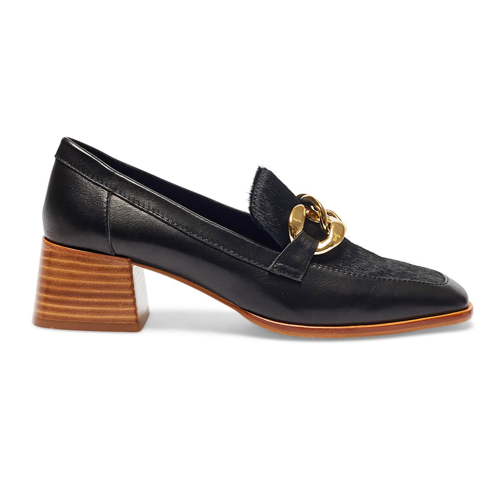 Fancy Loafer in Black Pony Leather | Jane Debster | Shoe HQ