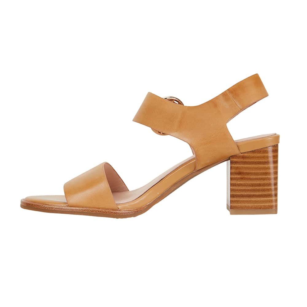 Nickel Heel in Tan Leather | Jane Debster | Shoe HQ