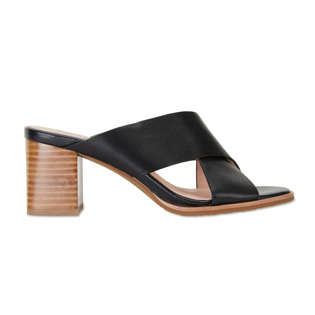Jane Debster | Noosa Heel in Black Leather