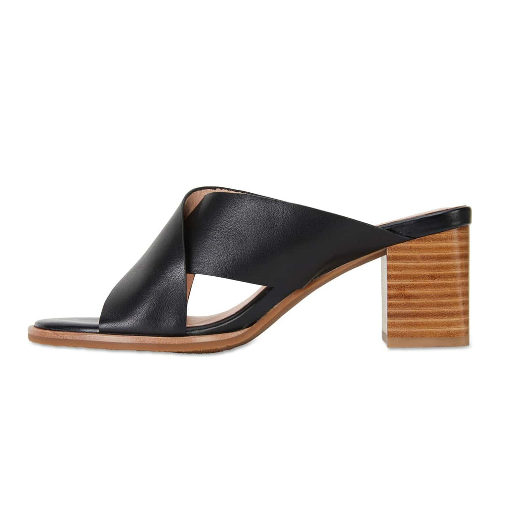 Jane Debster | Noosa Heel in Black Leather