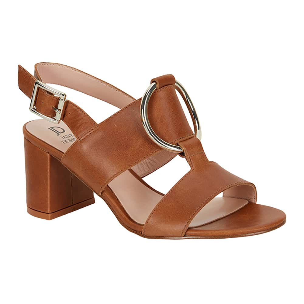 Jane Debster | Obsess Heel in Tan Leather