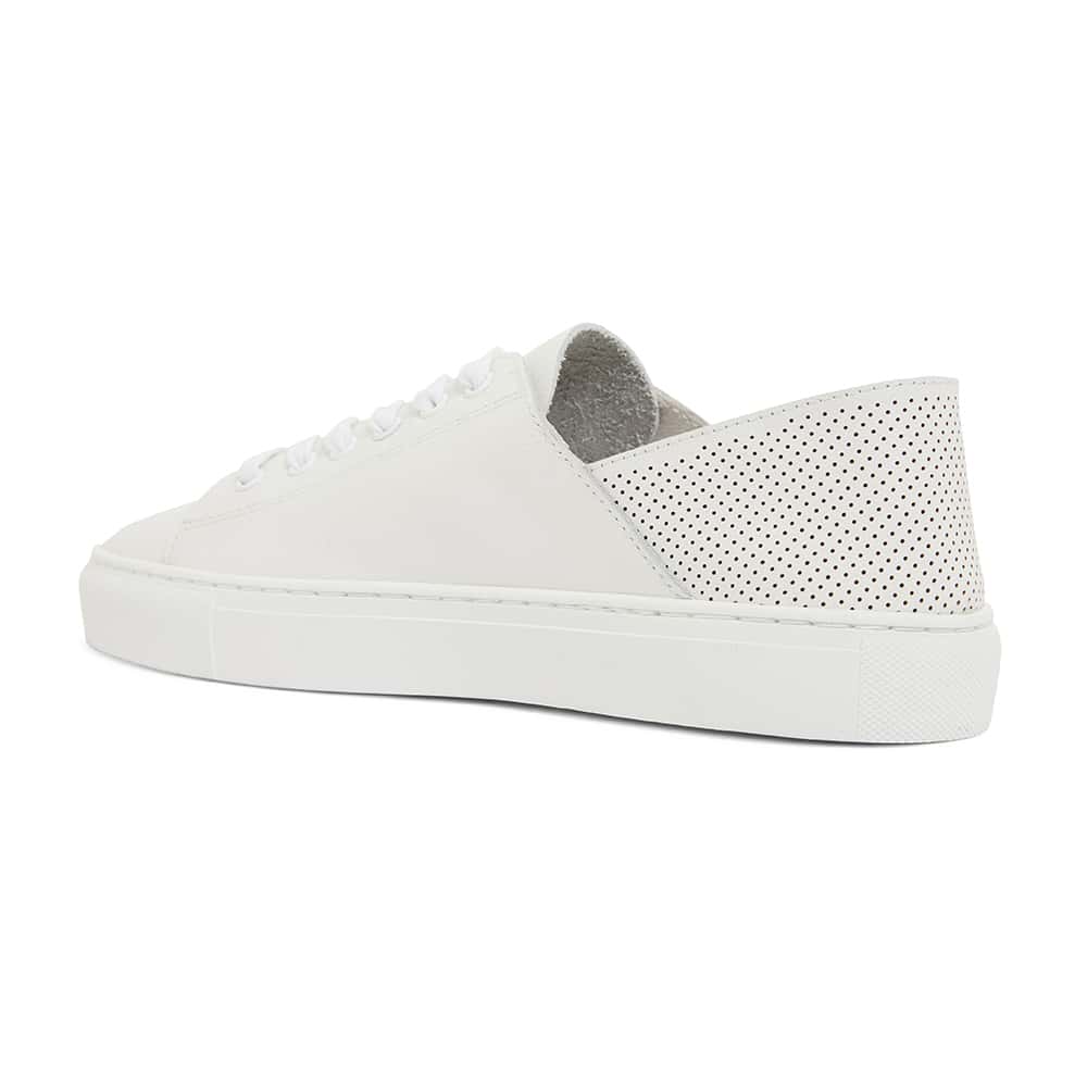 Rocket Sneaker in White Leather | Jane Debster | Shoe HQ