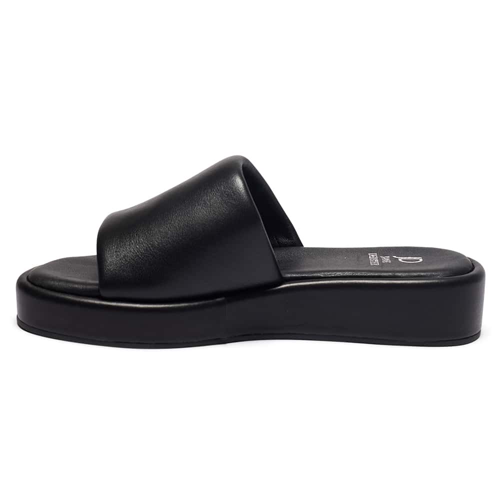 Rupert Slide in Black Leather | Jane Debster | Shoe HQ