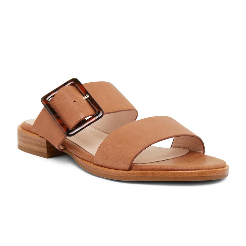 Tanya Slide in Tan Leather | Jane Debster | Shoe HQ
